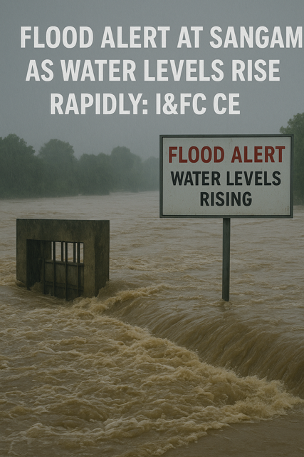 Flood alert at Sangam as water levels rise rapidly: I&FC CE | KNO